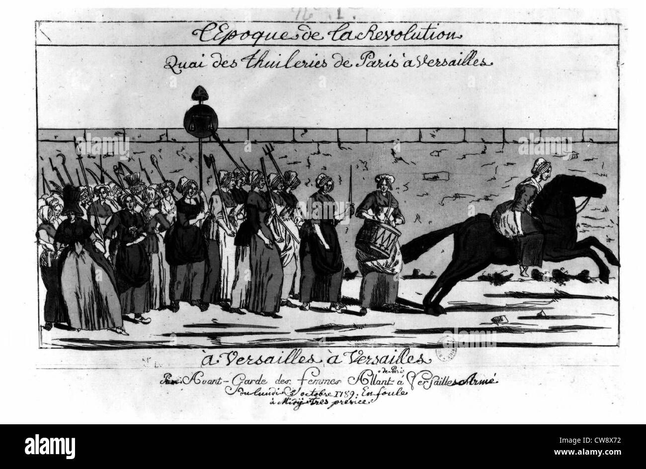 Women's march on Versailles Stock Photo - Alamy