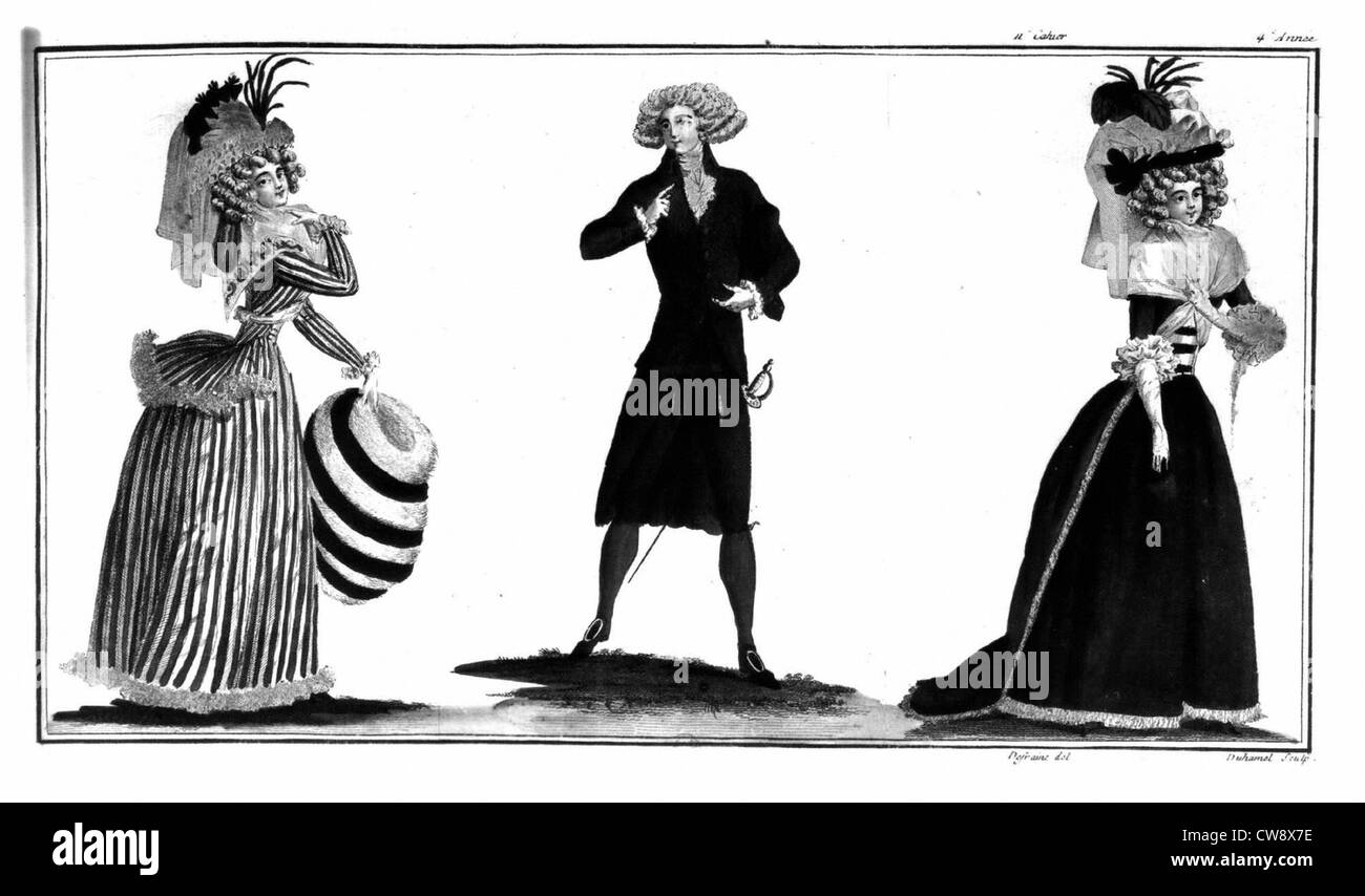 Costumes of the french revolution hi-res stock photography and images ...