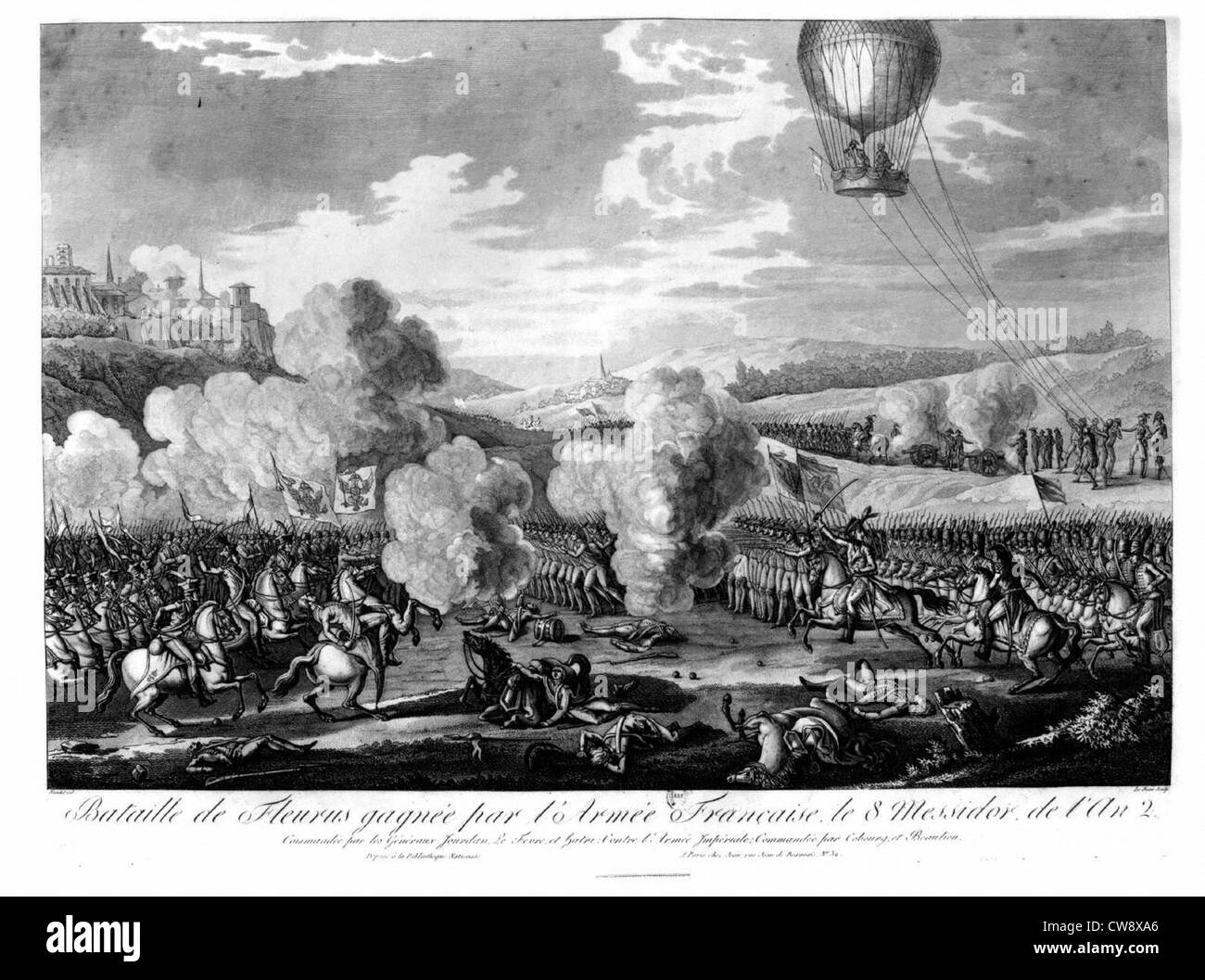 Battle of fleurus Black and White Stock Photos & Images - Alamy