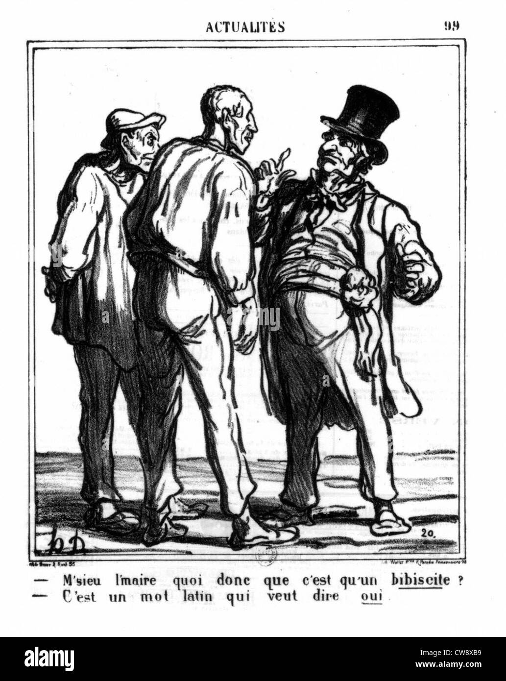 Caricature by honore daumier hi-res stock photography and images - Alamy