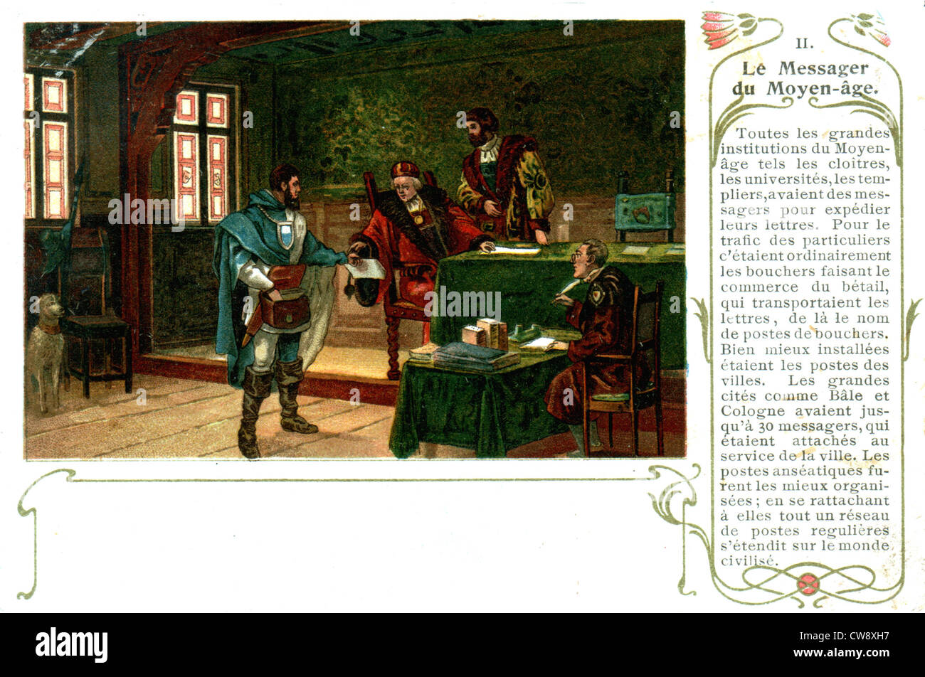 Messenger of the Middle Ages Stock Photo - Alamy