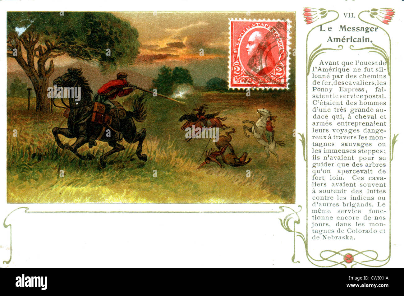 The American postal service at beginning 19th century Stock Photo - Alamy