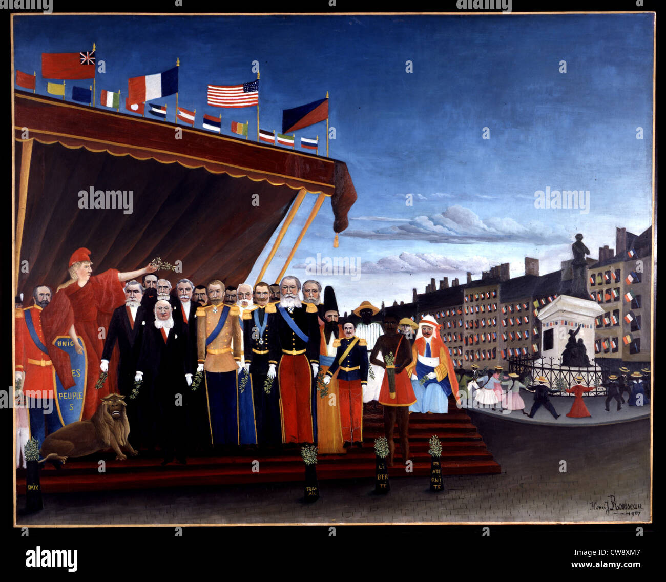 Henri Rousseau known as le Douanier Hommage to Republic Stock Photo - Alamy