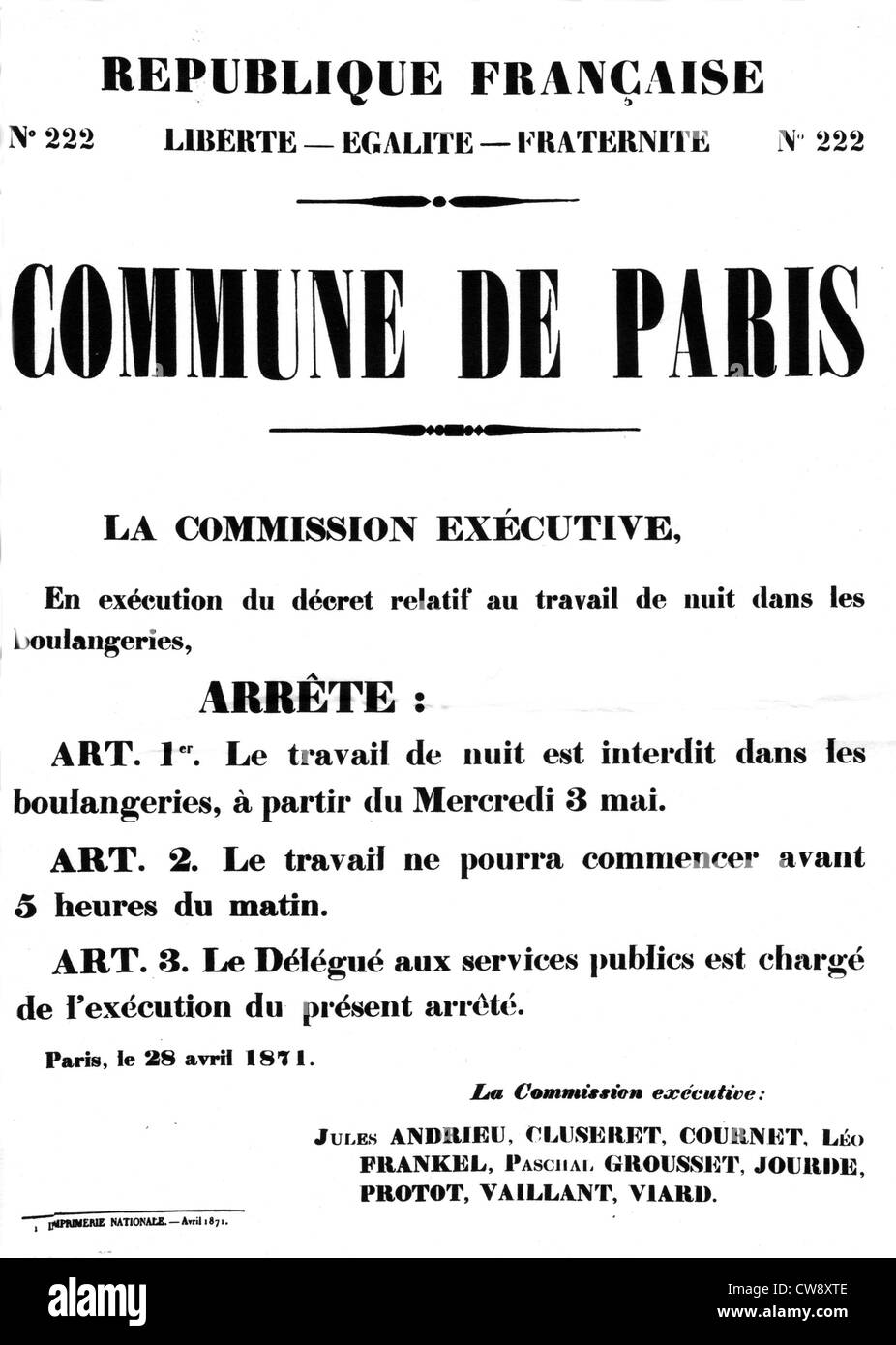 Paris commune poster hi-res stock photography and images - Alamy