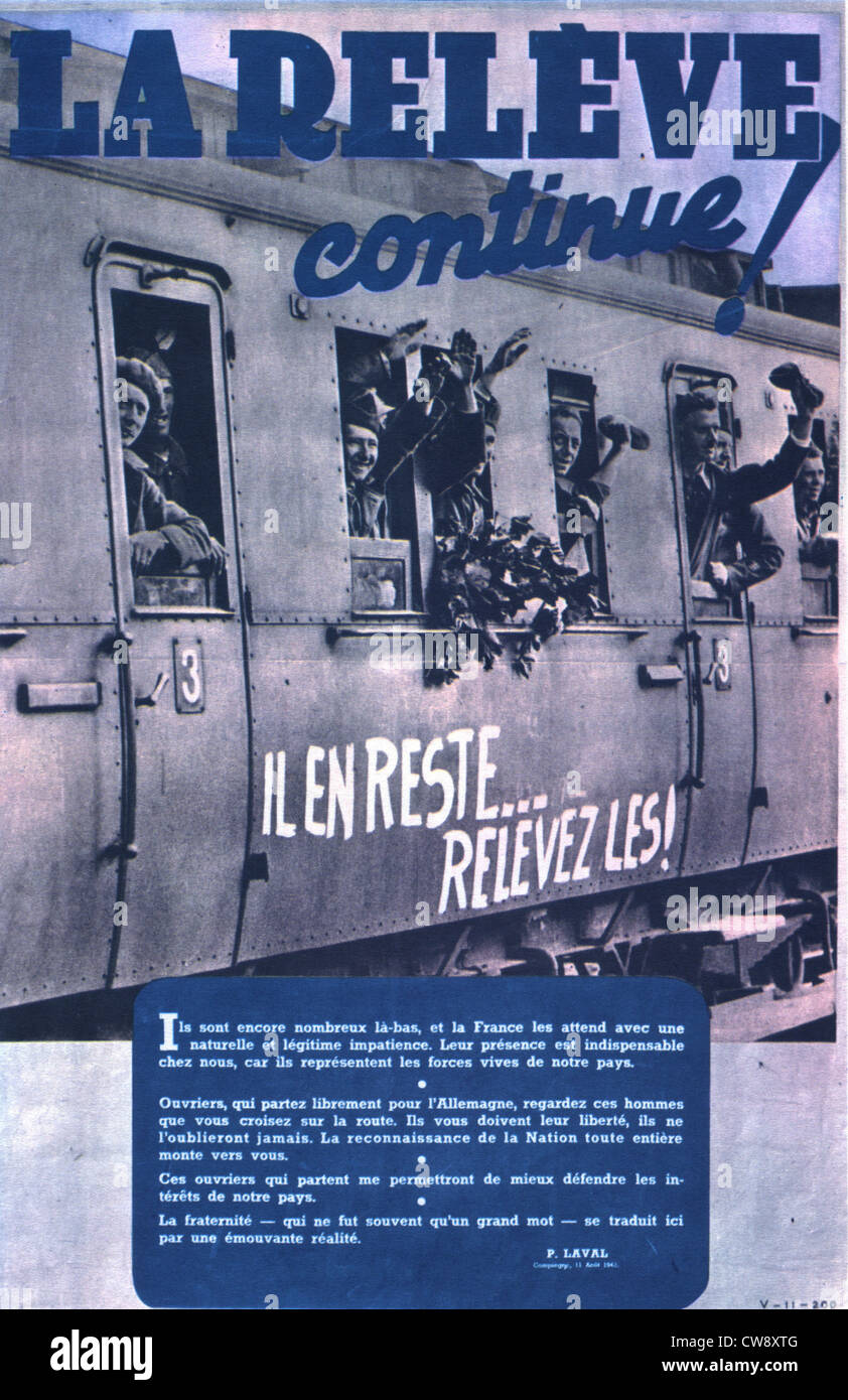 Vichy france propaganda poster hi-res stock photography and images - Alamy