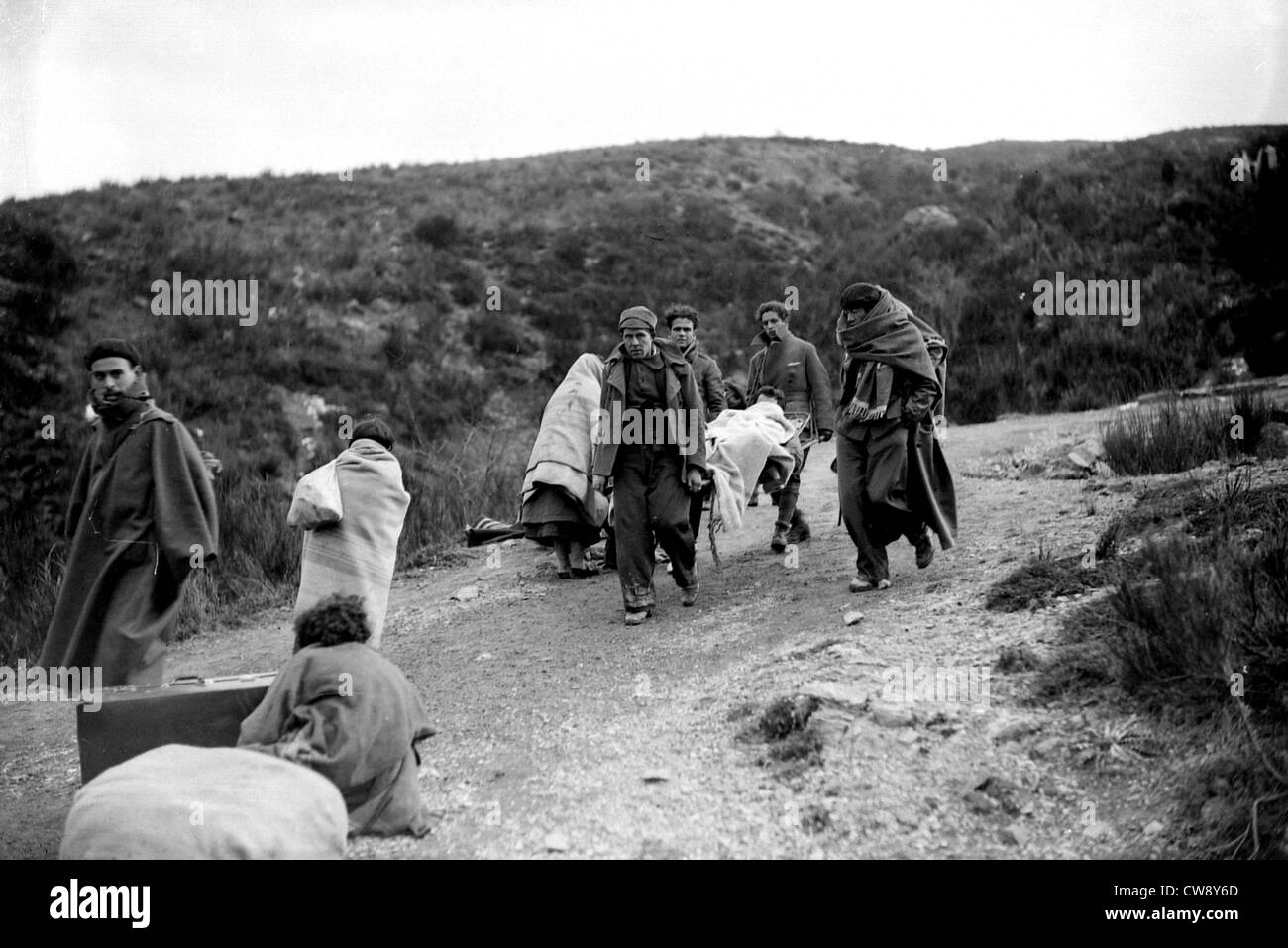 Fleeing woman Black and White Stock Photos & Images - Alamy
