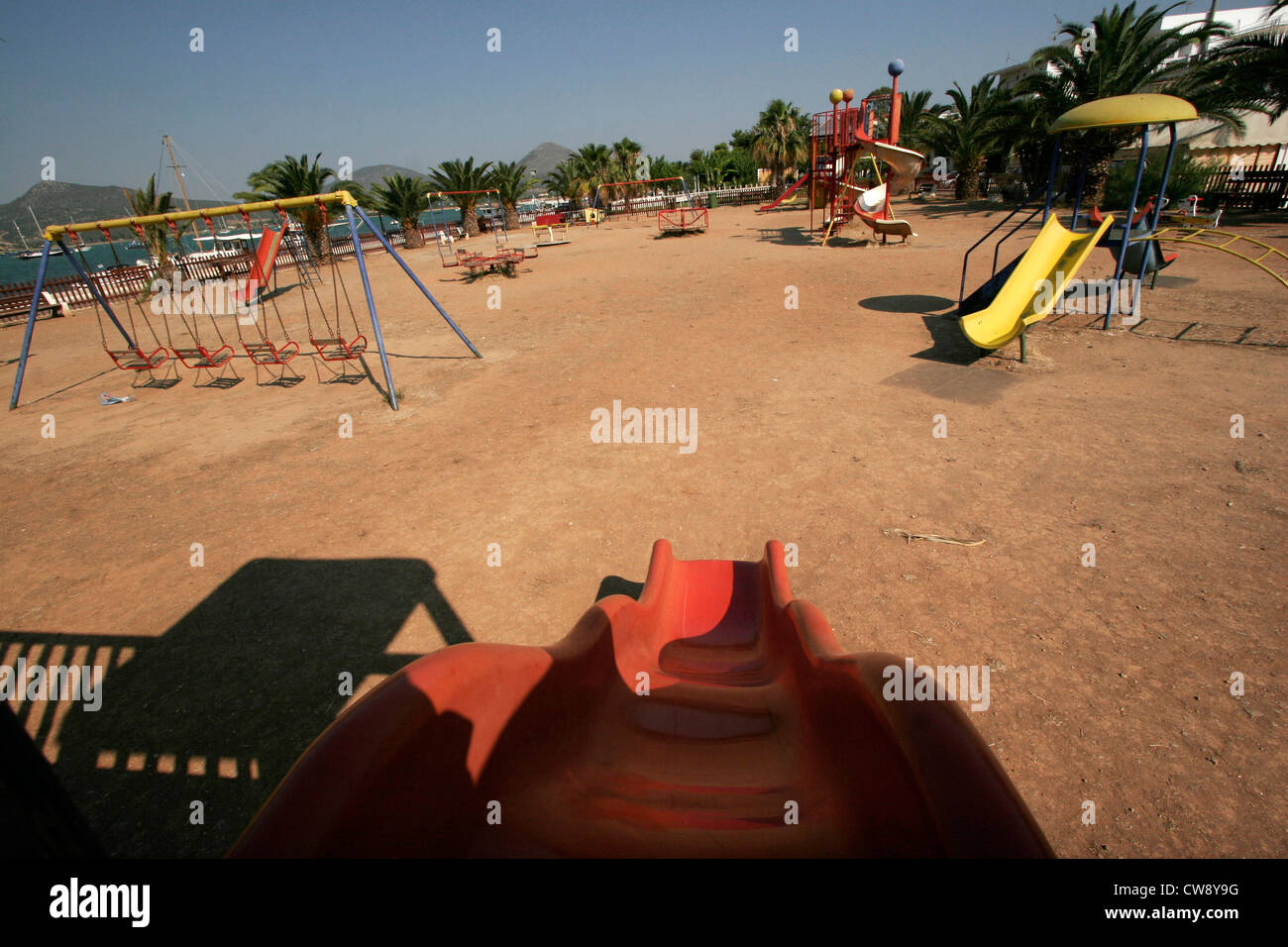 Greek playground hi-res stock photography and images - Alamy