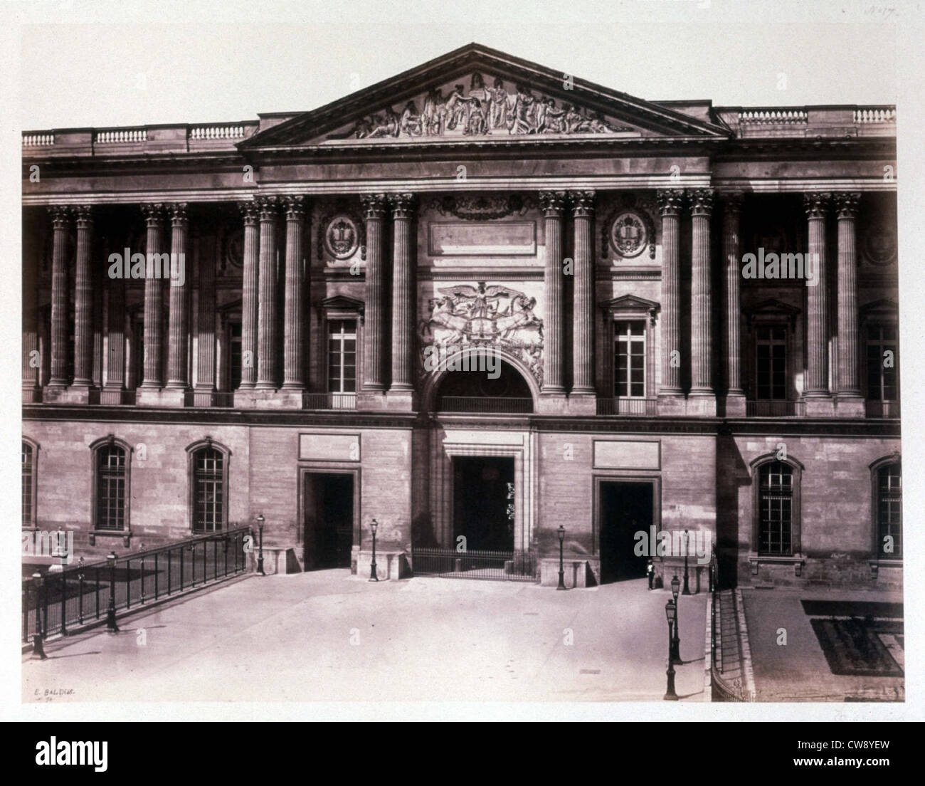 Baldus, Paris, Louvre, the Colonnade Stock Photo - Alamy