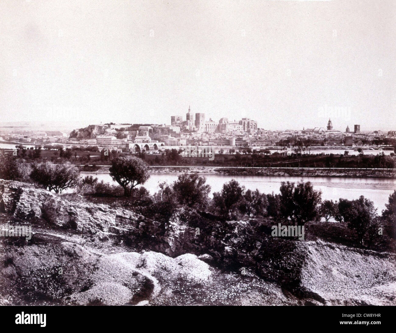 Baldus, Overall view of Avignon Stock Photo - Alamy