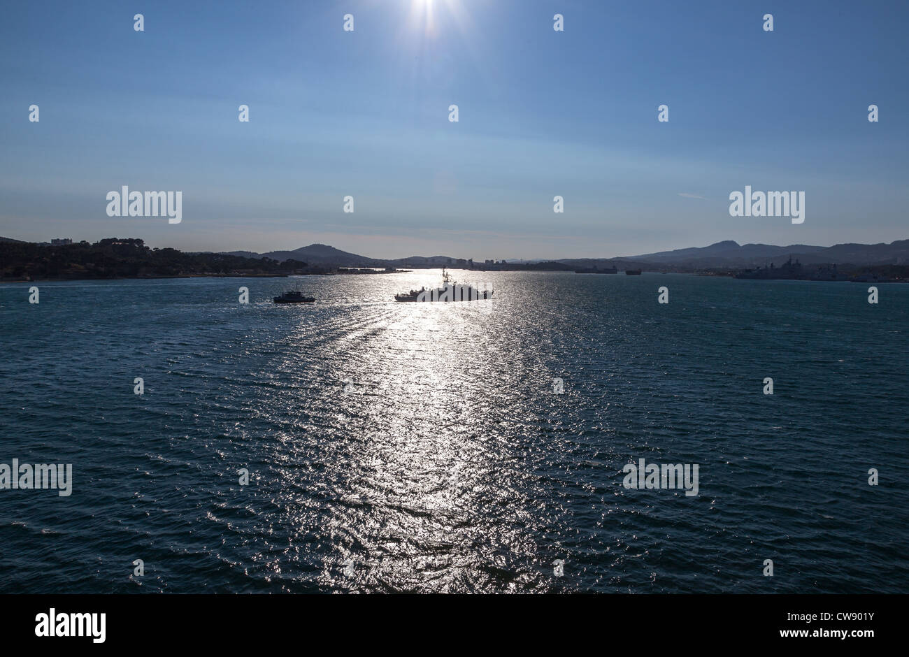 France, the Toulon coast seen from the sea Stock Photo - Alamy