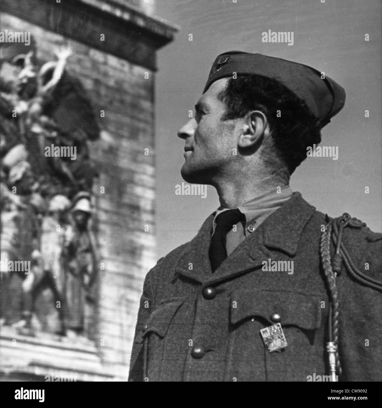 Portrait officer during Liberation Paris (August 1944 Stock Photo - Alamy
