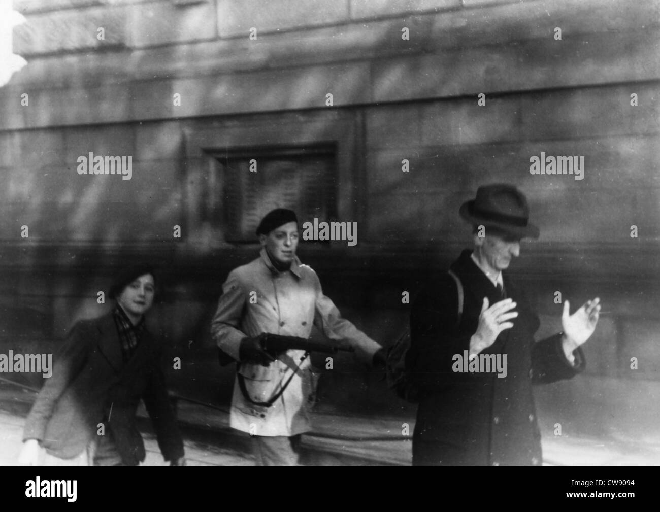 Street scene during Liberation Paris (August 1944 Stock Photo - Alamy