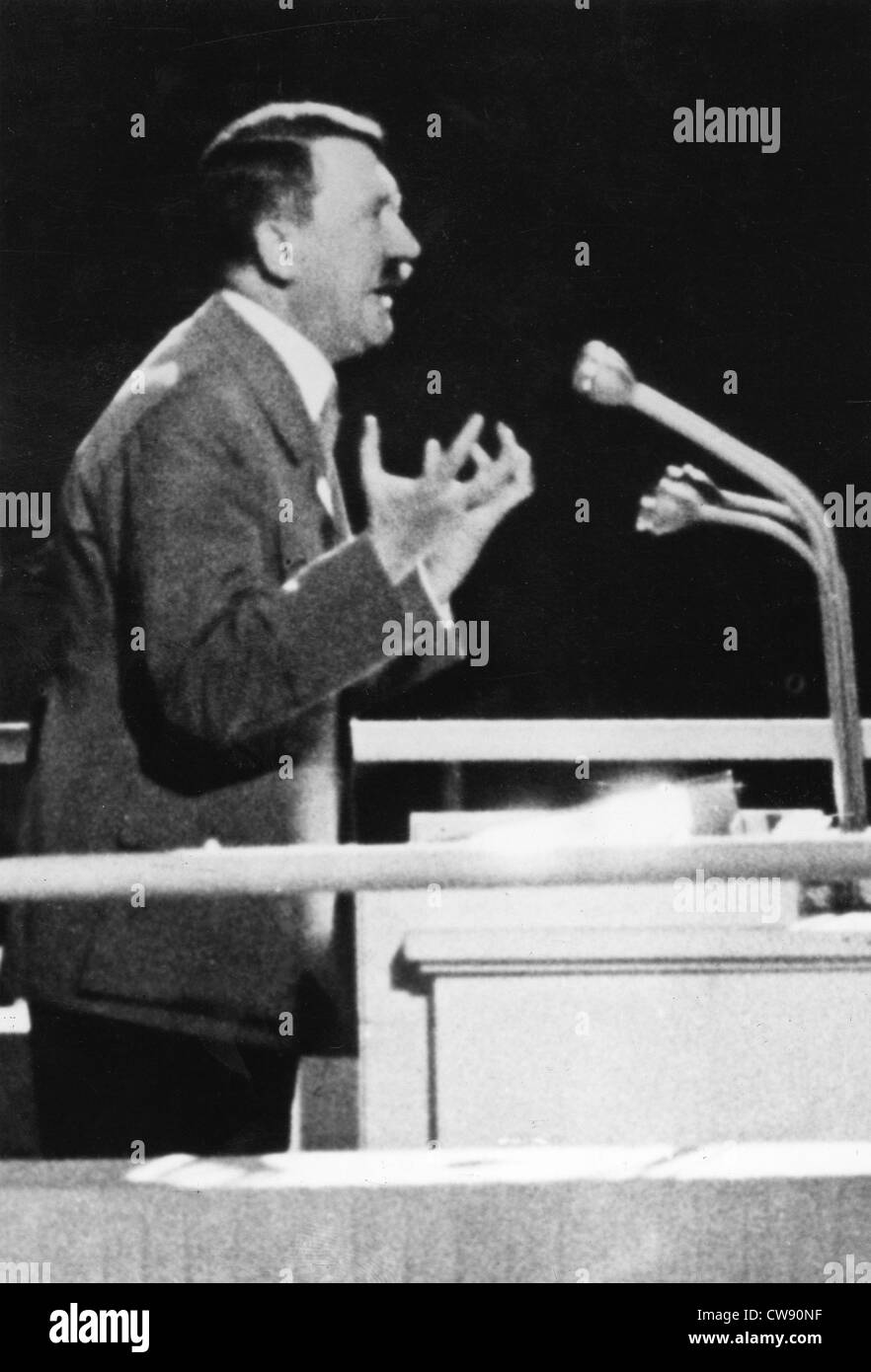 Hitler during National Socialist Party Rally (1938 Stock Photo - Alamy