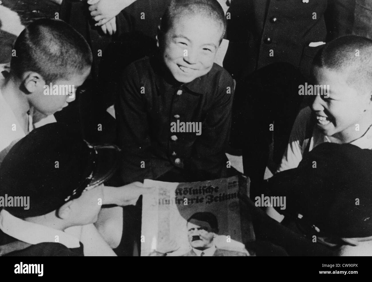 Hitler enjoying great popularity among Japanese people (1937 Stock ...
