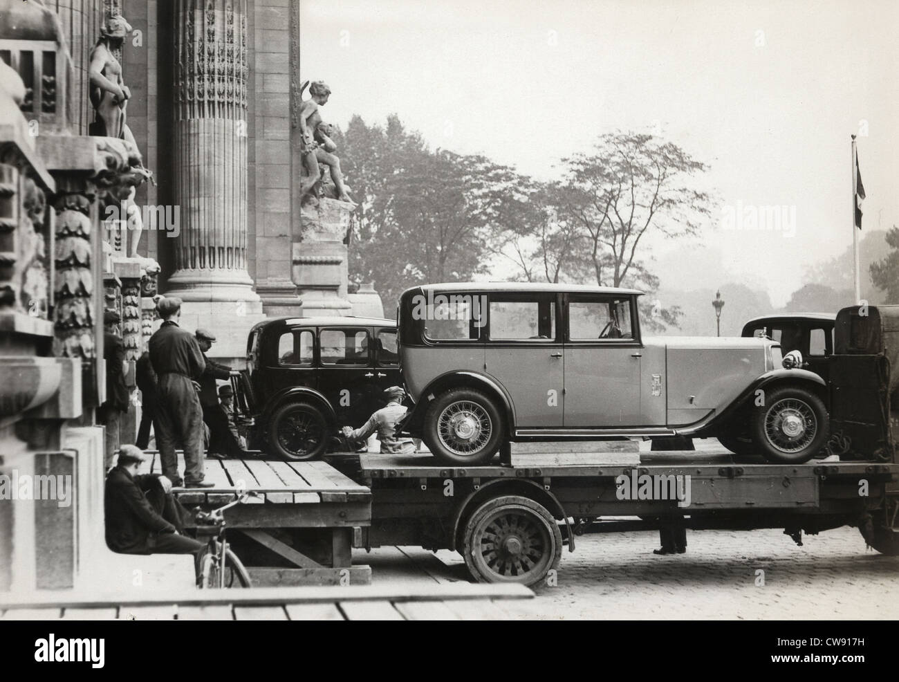 Auto show in Paris, 1931 Stock Photo - Alamy