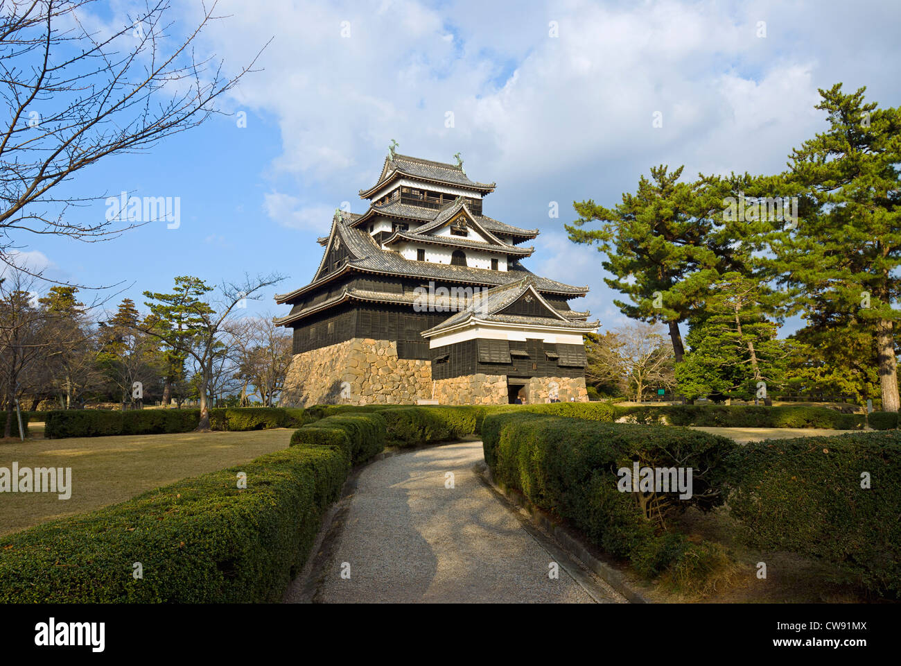 Matsue Castle, Shimane Prefecture, Japan. Medieval Castle made of wood ...