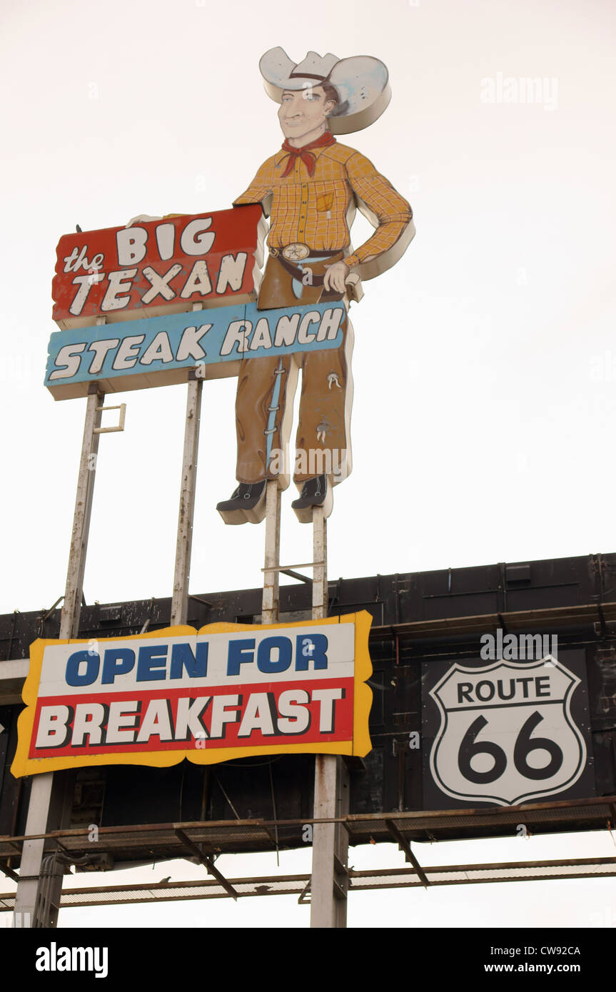 Big texan ranch amarillo texas route 66 hi-res stock photography and ...