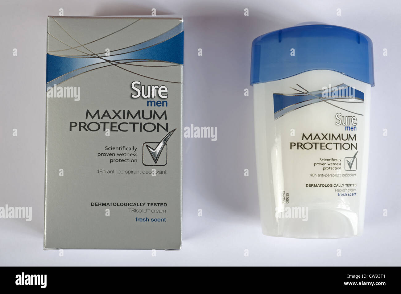 Sure Men maximum protection deodorant stick Stock Photo - Alamy
