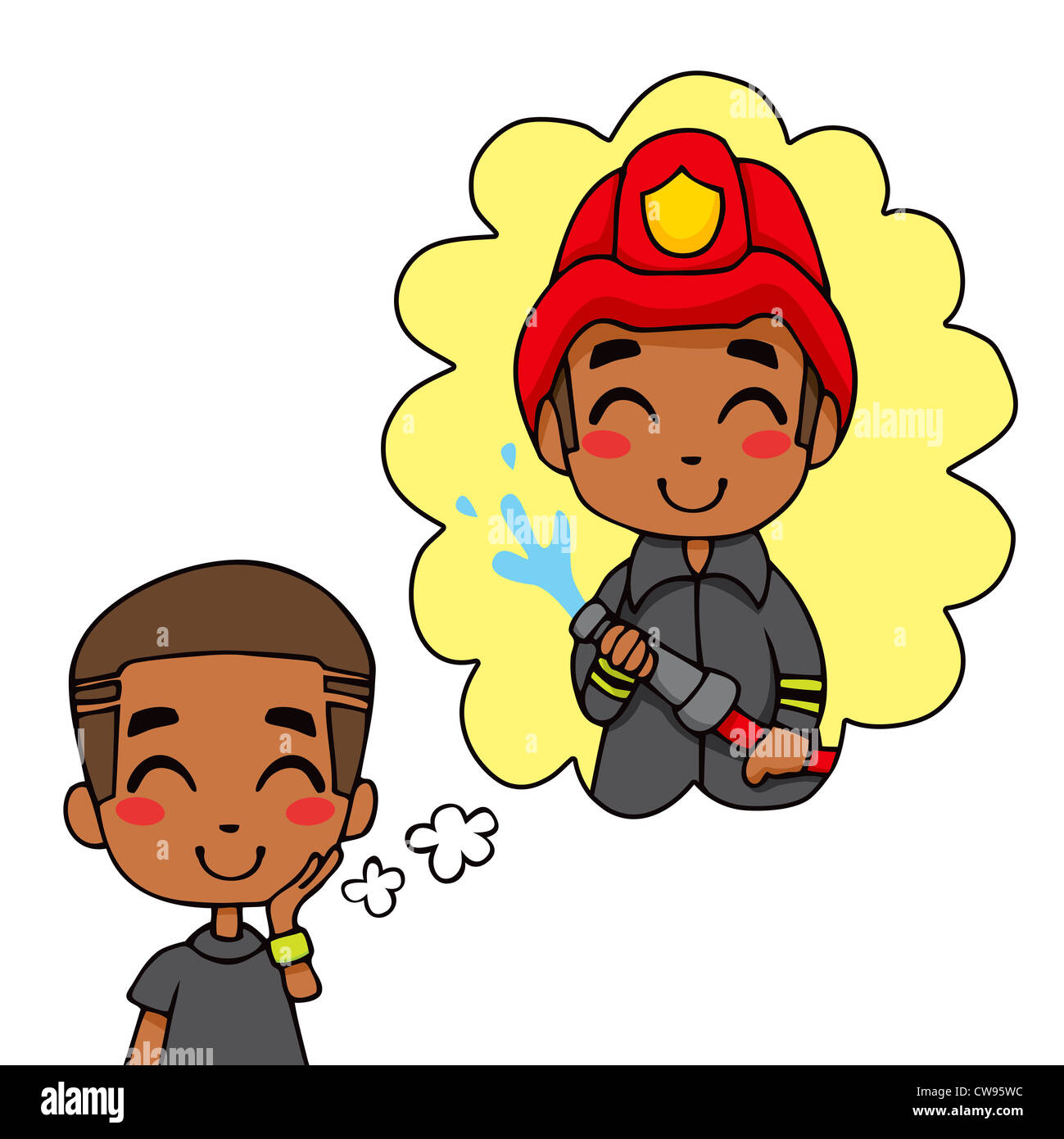Cartoon Fireman Stock Photos & Cartoon Fireman Stock Images - Alamy
