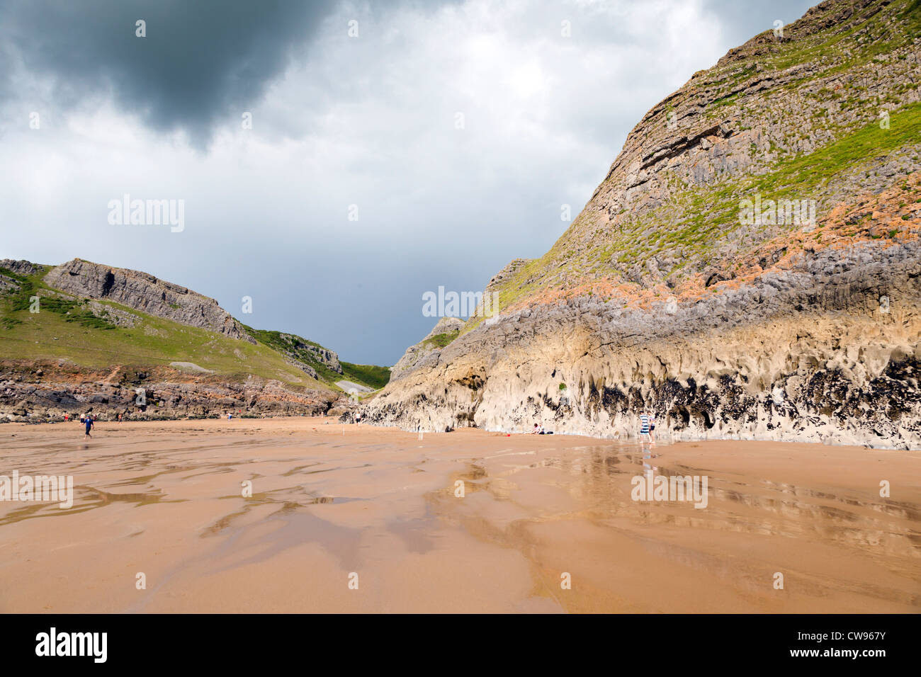 Mewslade Bay; Gower; Wales; UK Stock Photo - Alamy