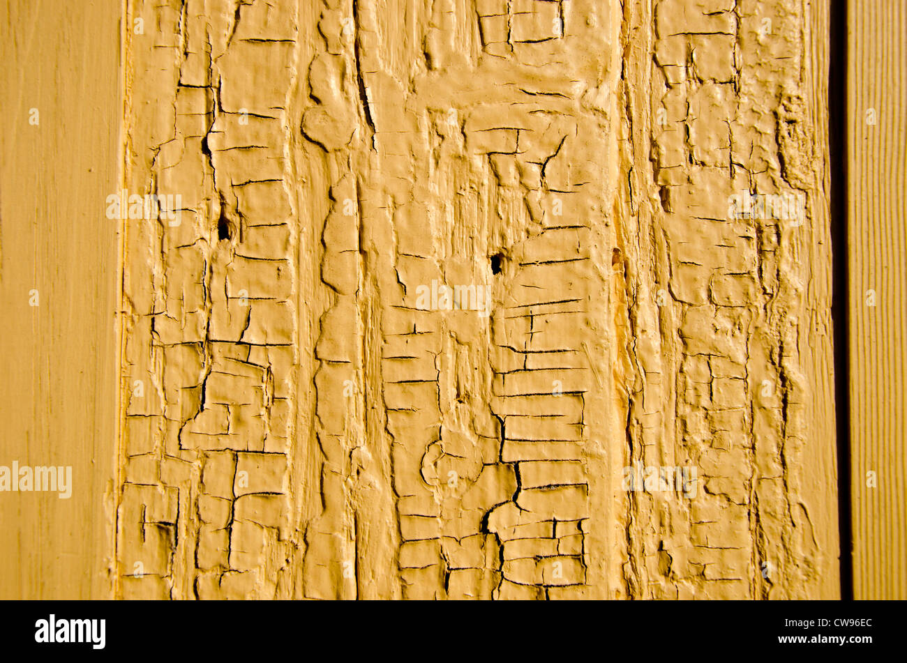 ancient yellow wooden wall background and texture Stock Photo - Alamy