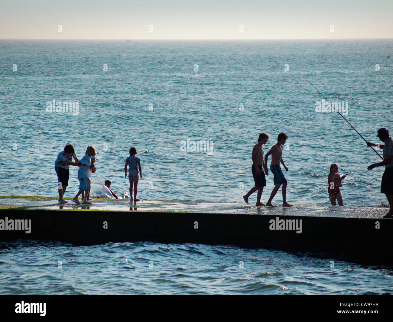 Brighton seafront swimmers hi-res stock photography and images - Alamy