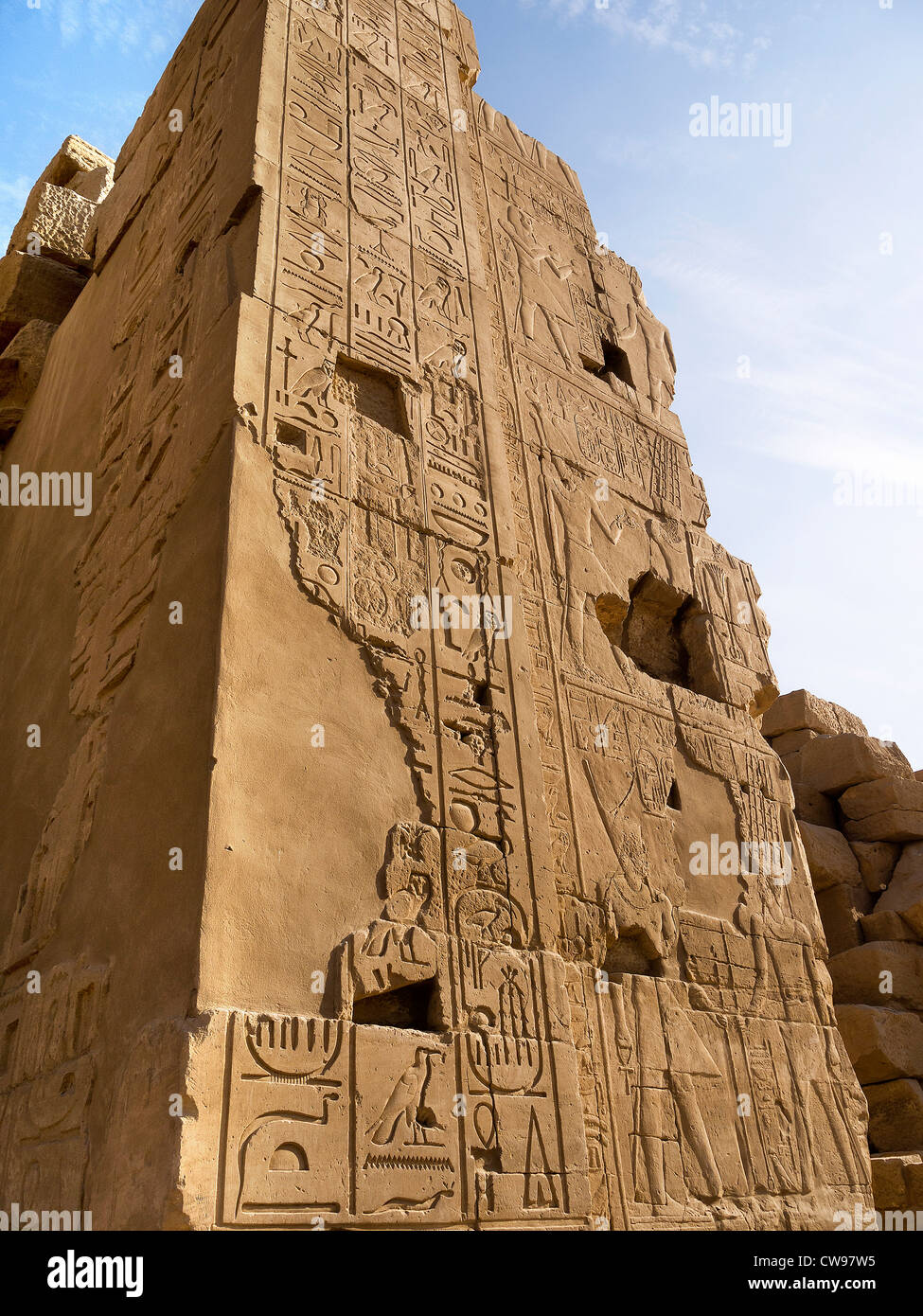 The Ancient Temple Complex of Karnak near Luxor in the Nile Valley in ...