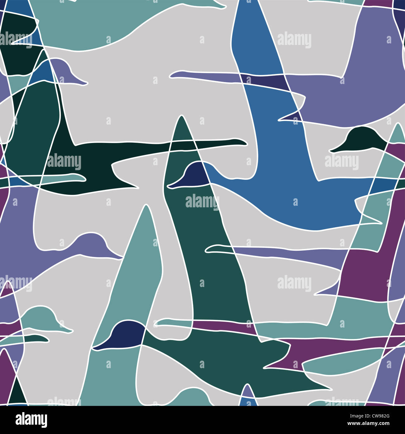 Ducks theme seamless pattern Stock Photo - Alamy