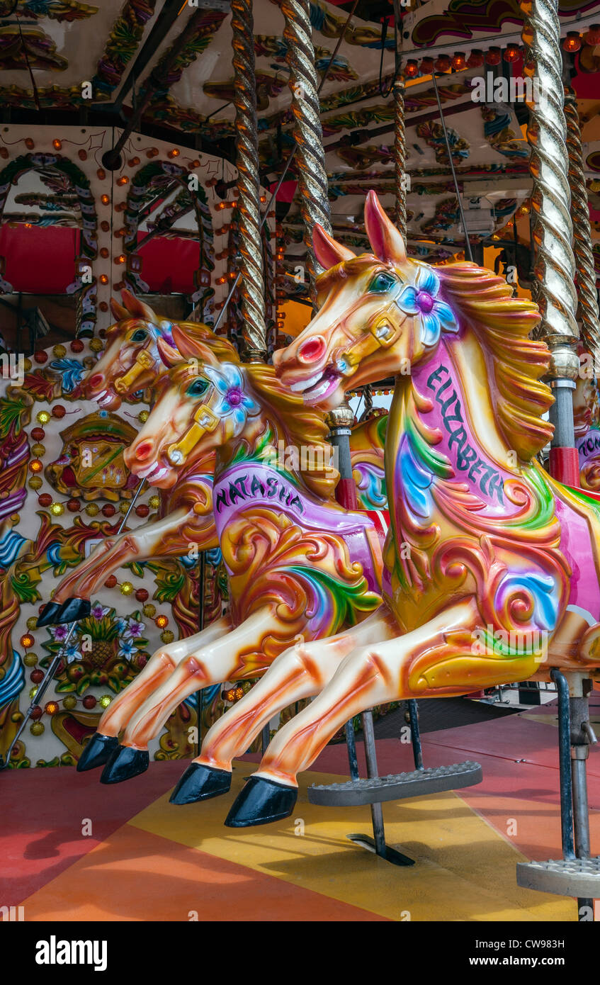 Merry go round horses hi-res stock photography and images - Alamy