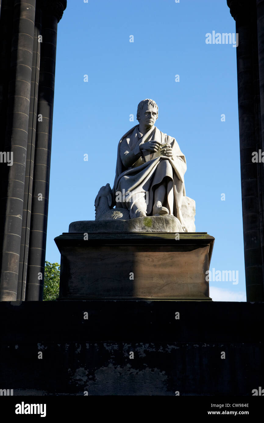 sir walter scott statue inside the monument on princes street edinburgh ...