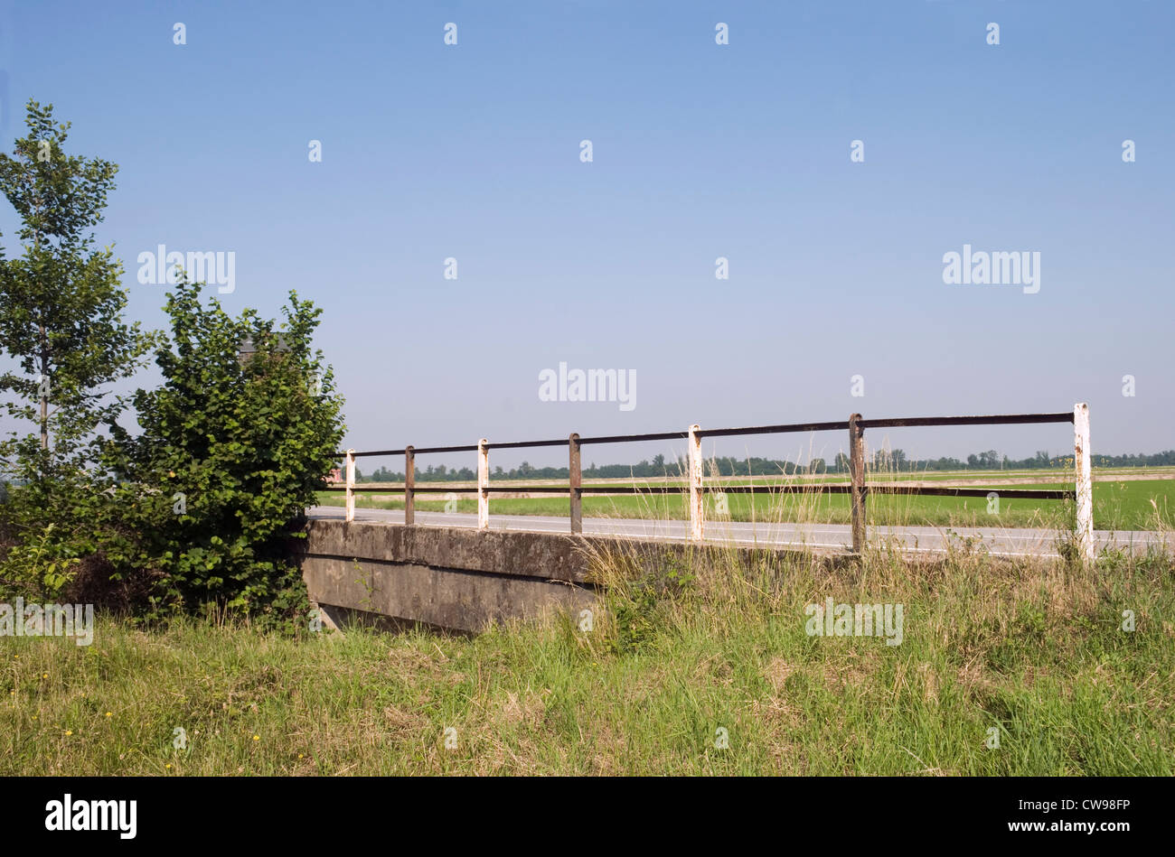 Road Bridge Railings in countryside Stock Photo - Alamy