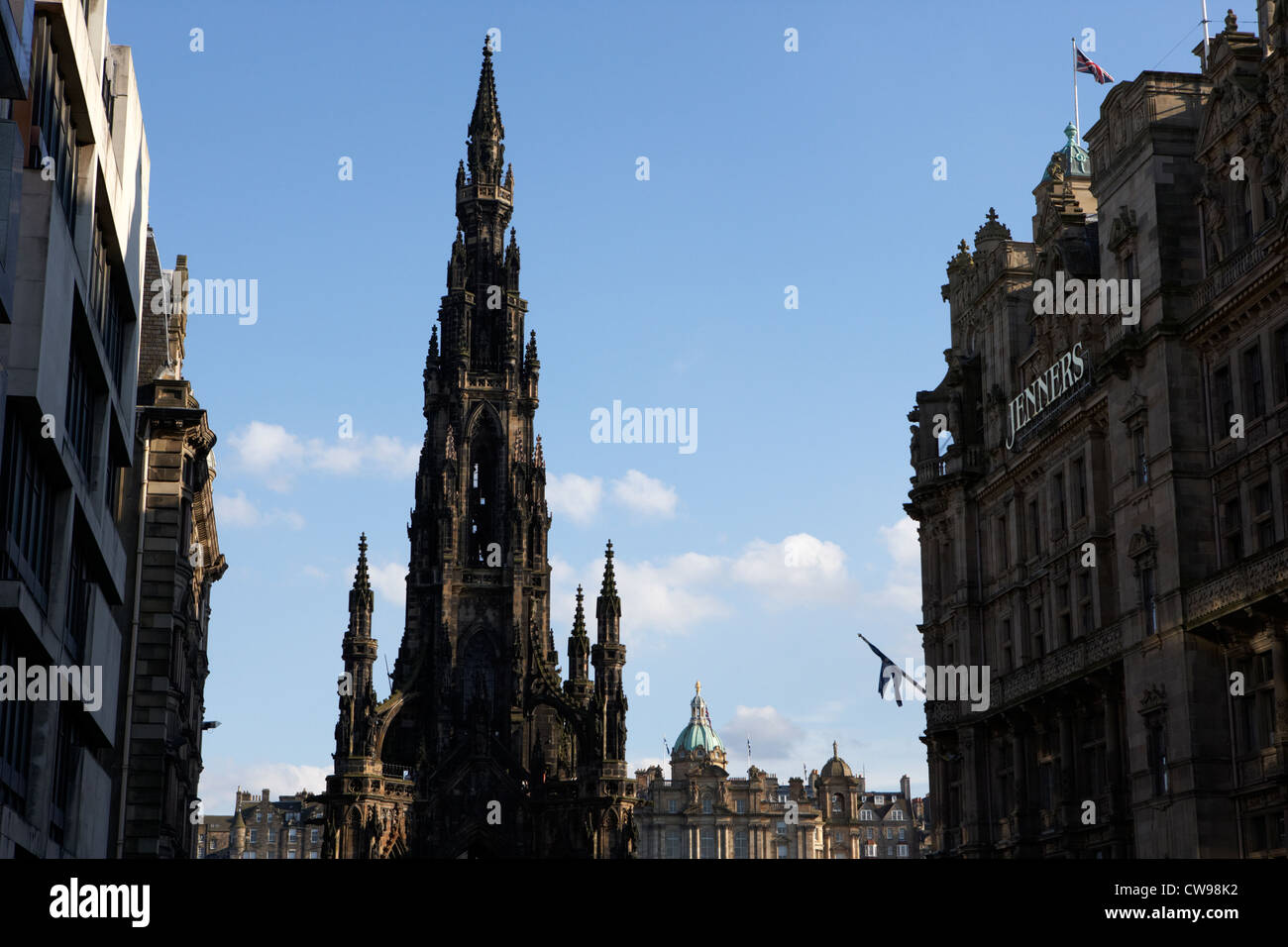 sir walter scott monument princes street edinburgh scotland uk united ...