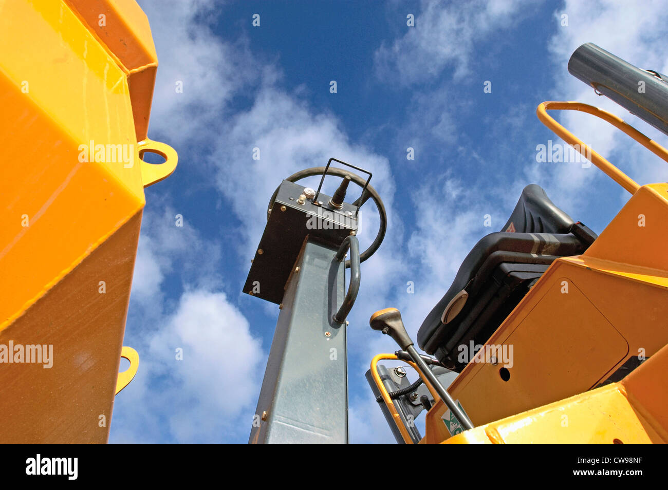 Dumper truck steering wheel Stock Photo - Alamy