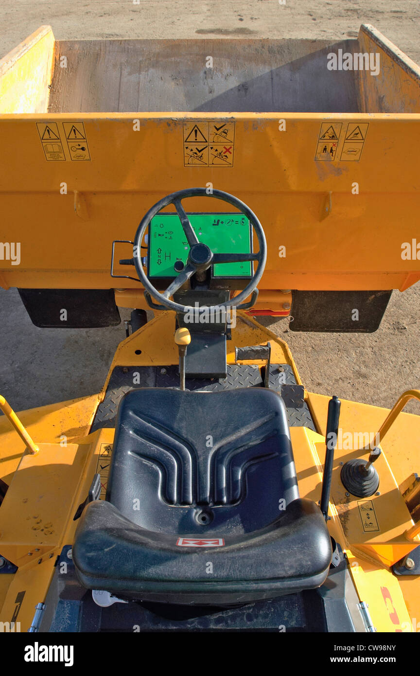 Dumper truck steering wheel Stock Photo - Alamy