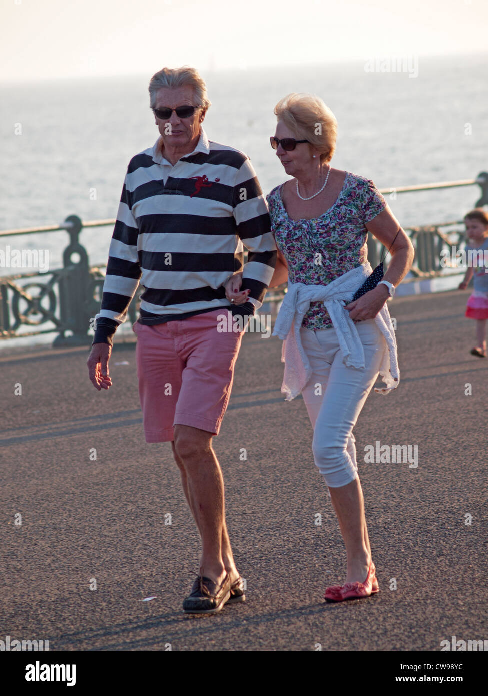Woman seaside middle aged promenade hi-res stock photography and images ...