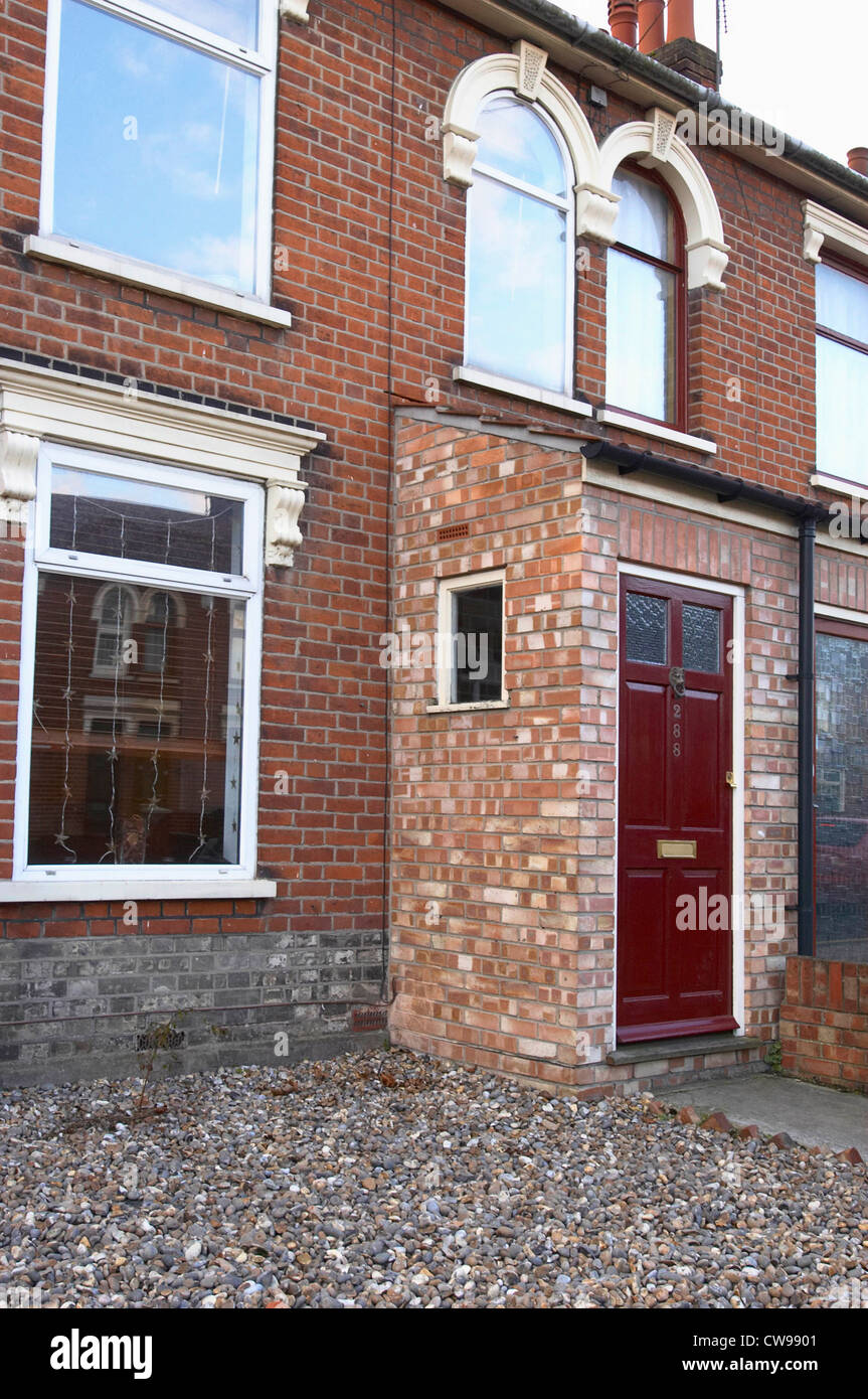 New entrance extension on a side of a house Stock Photo - Alamy