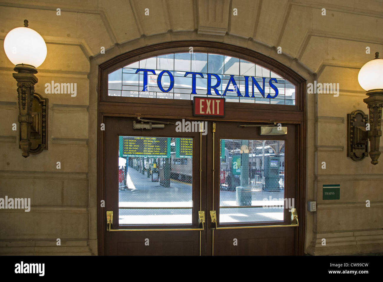The Hoboken Terminal Stock Photo - Alamy