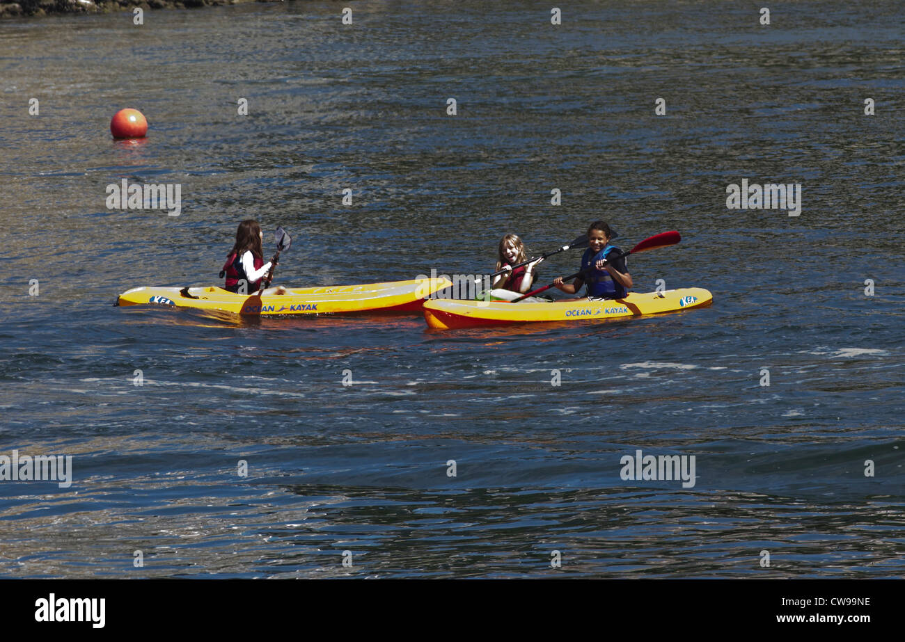 Kids in kayaks hi-res stock photography and images - Alamy