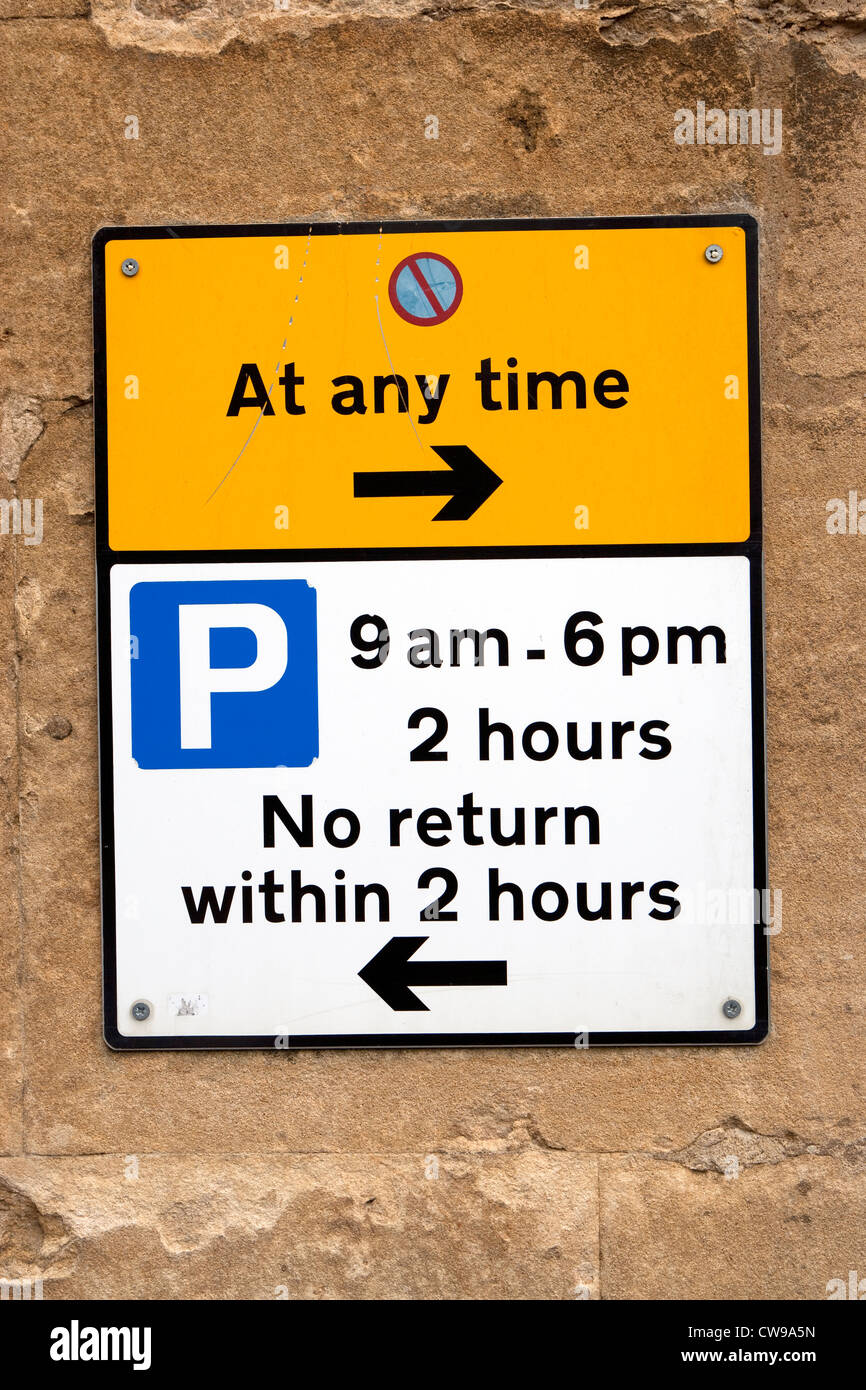 Parking restriction sign hi-res stock photography and images - Alamy