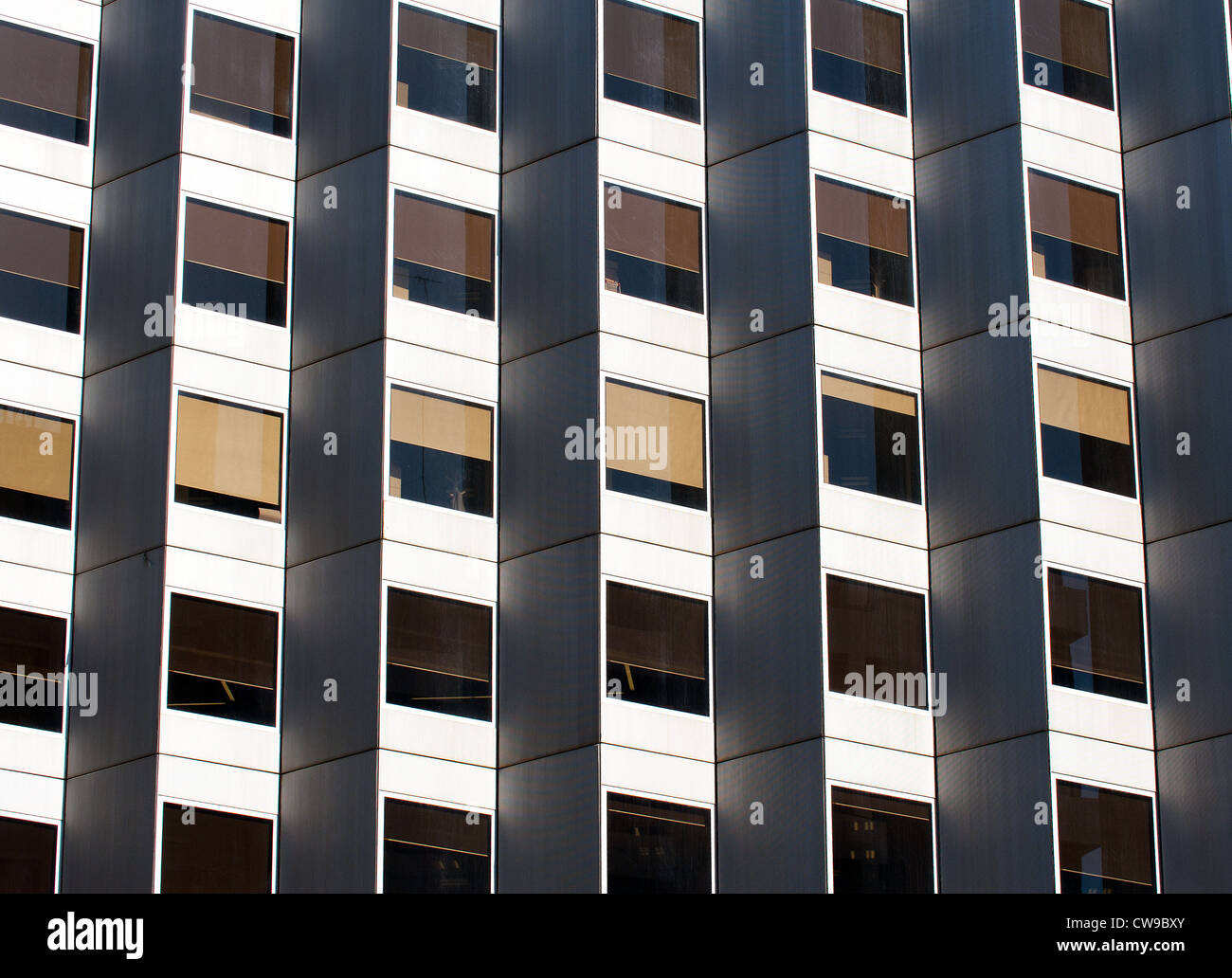 Abstract patterns created by windows in an office block Stock Photo - Alamy