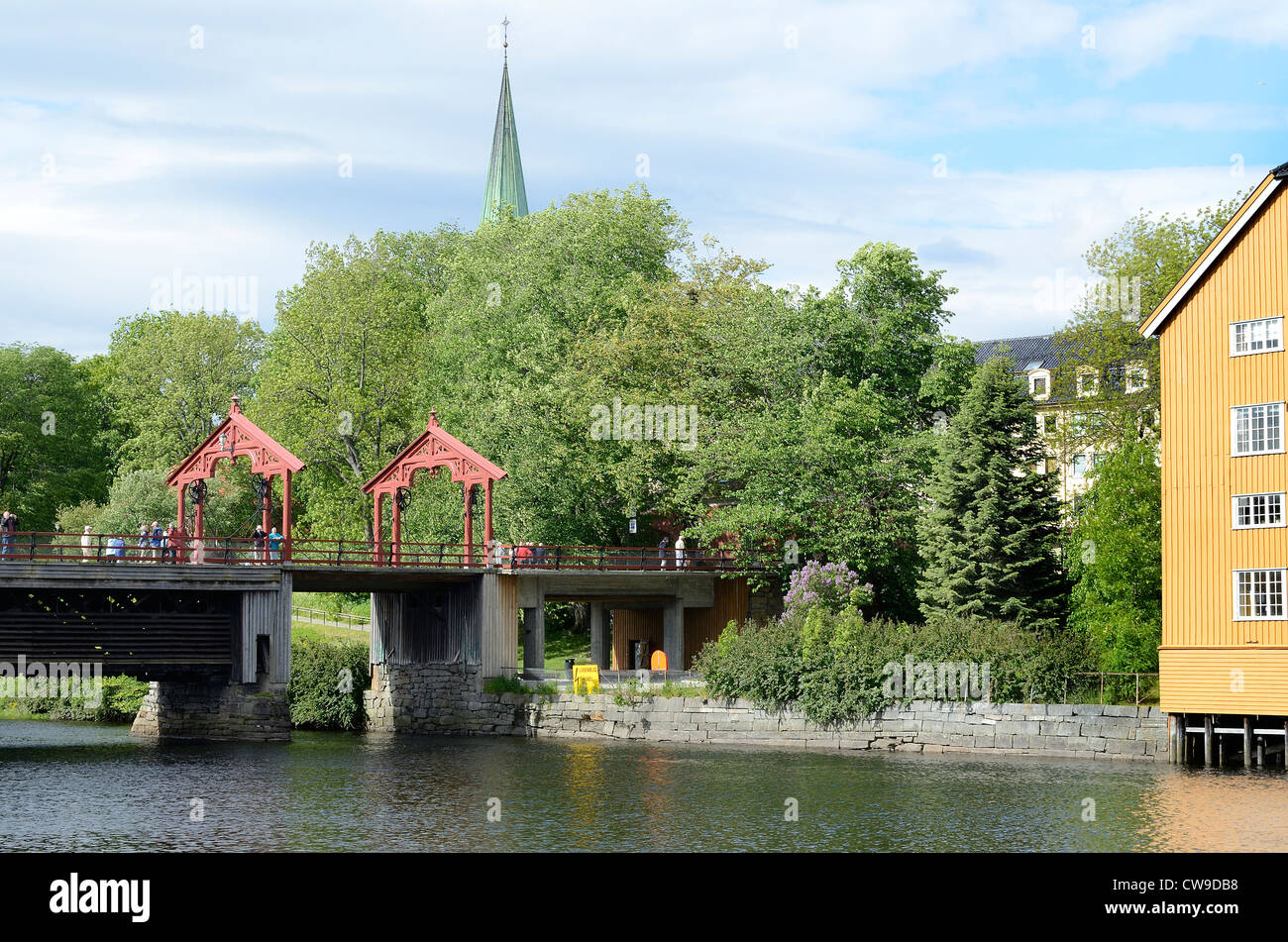 OLD TOWN BRIDGE. TRONDHEIM. NORWAY. SCANDINAVIA Stock Photo - Alamy