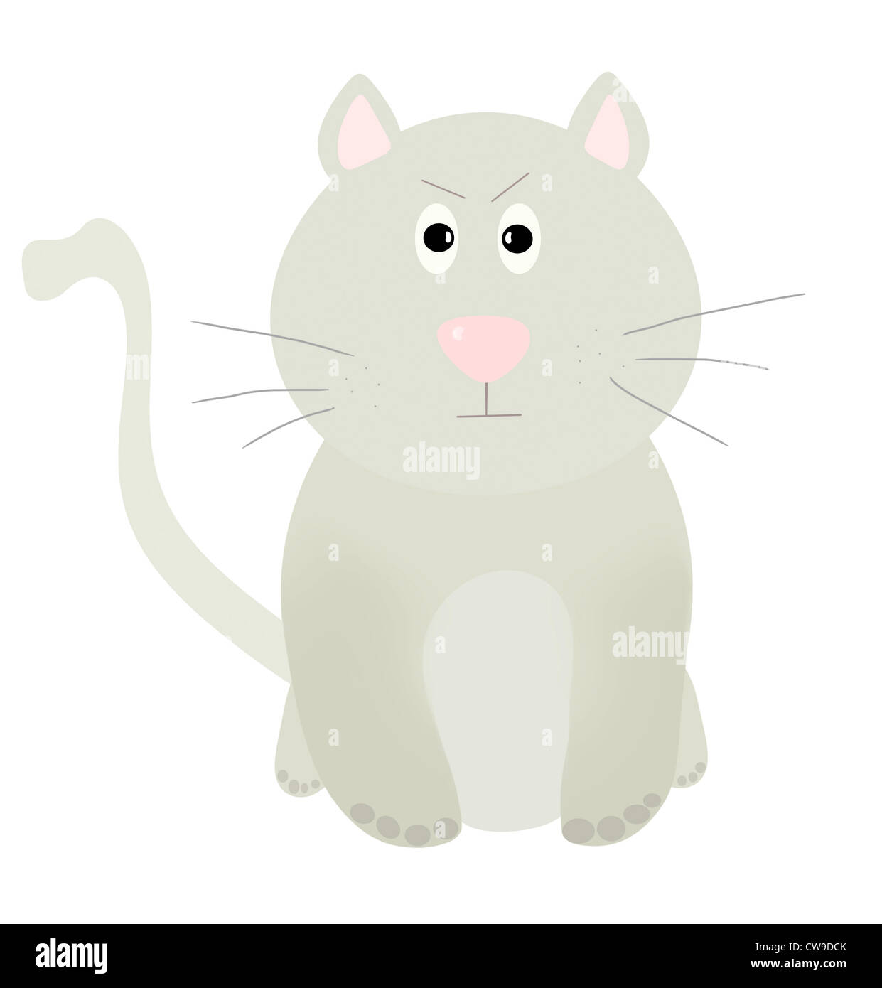 Cartoon illustration cat looking angry hi-res stock photography and ...