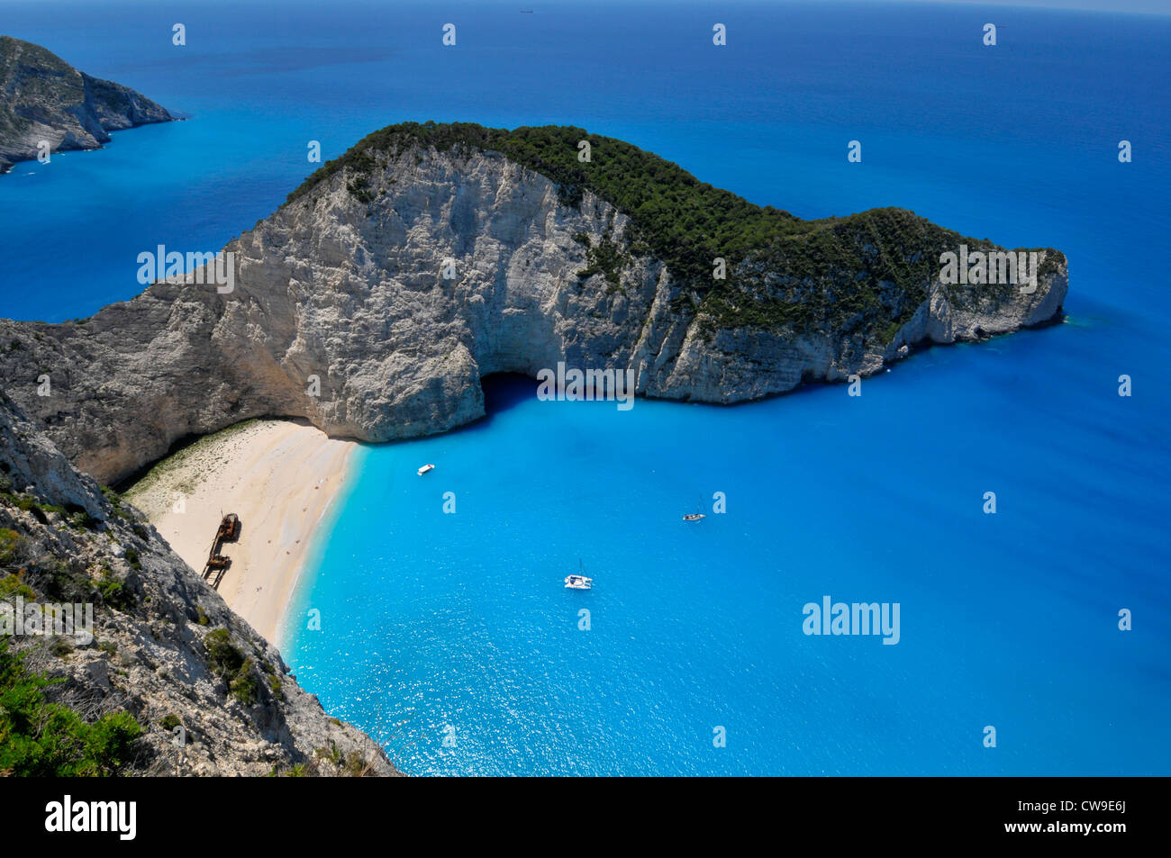 Shipwreck Navagio Beach Zakynthos Greece Ionian Sea Mediterranean ...