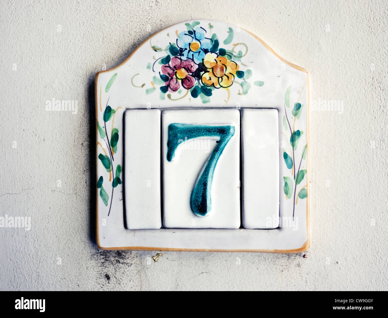 House number 7 sign hi-res stock photography and images - Alamy