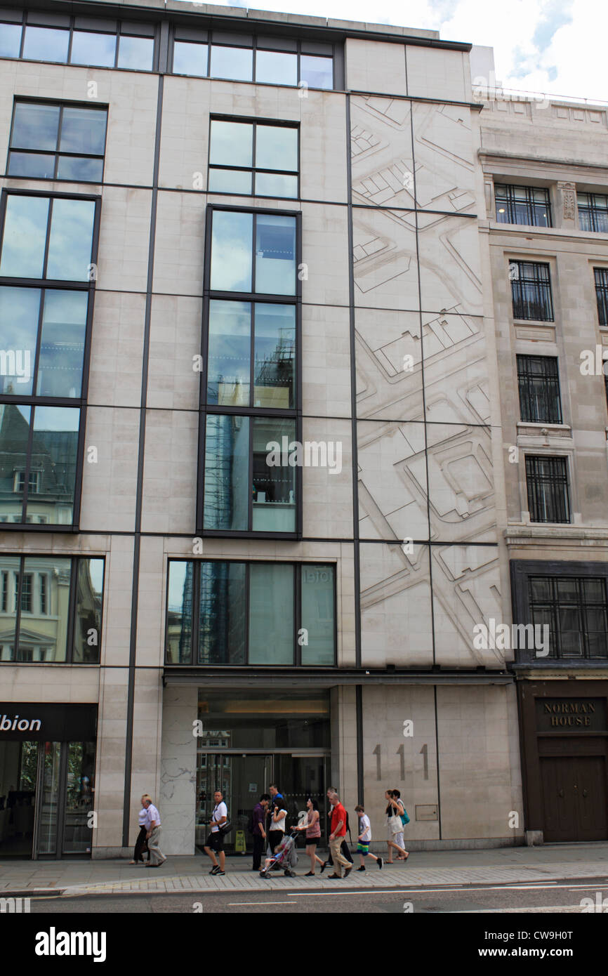 London wall map hi-res stock photography and images - Alamy