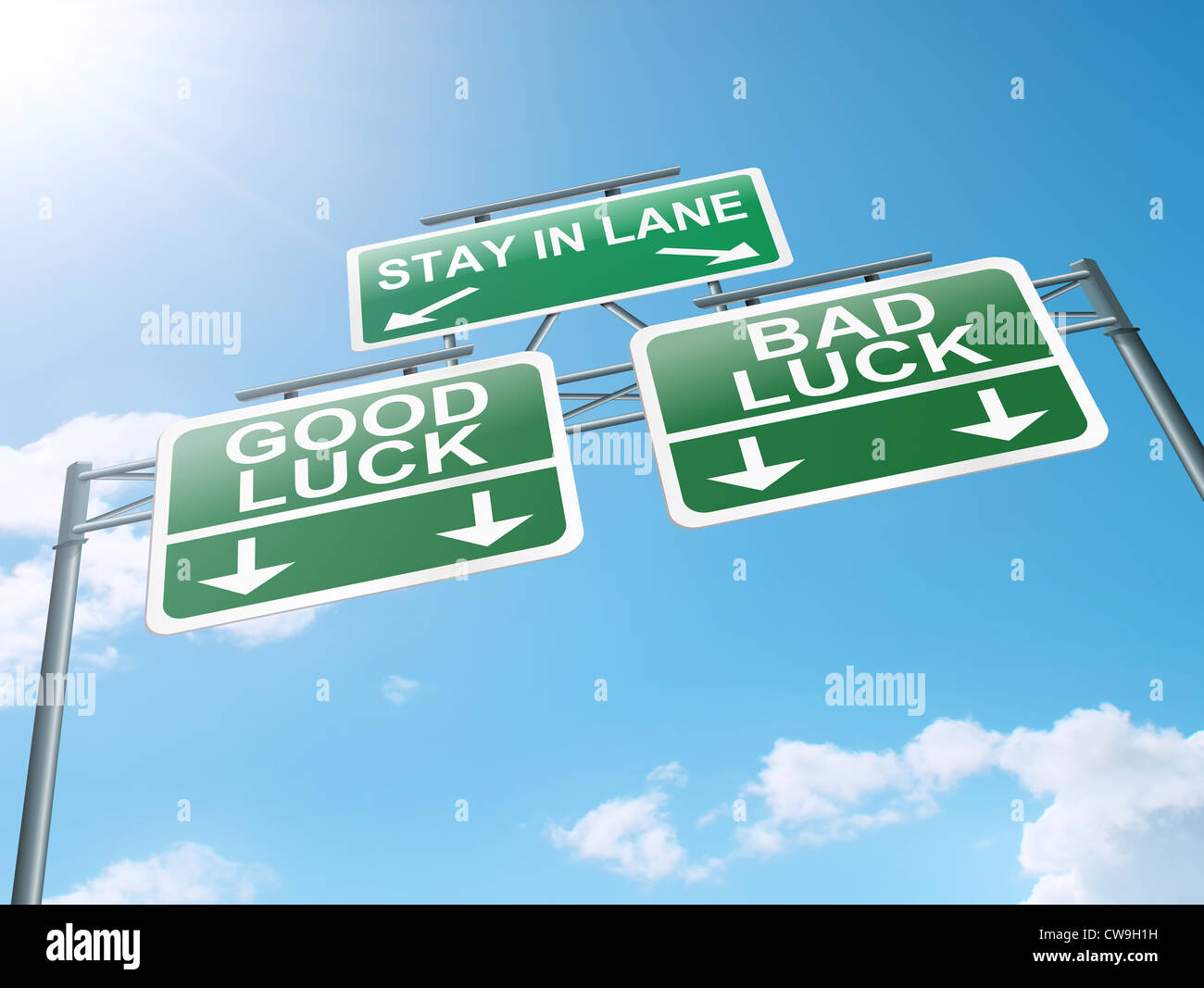 Good or bad luck Stock Photo - Alamy