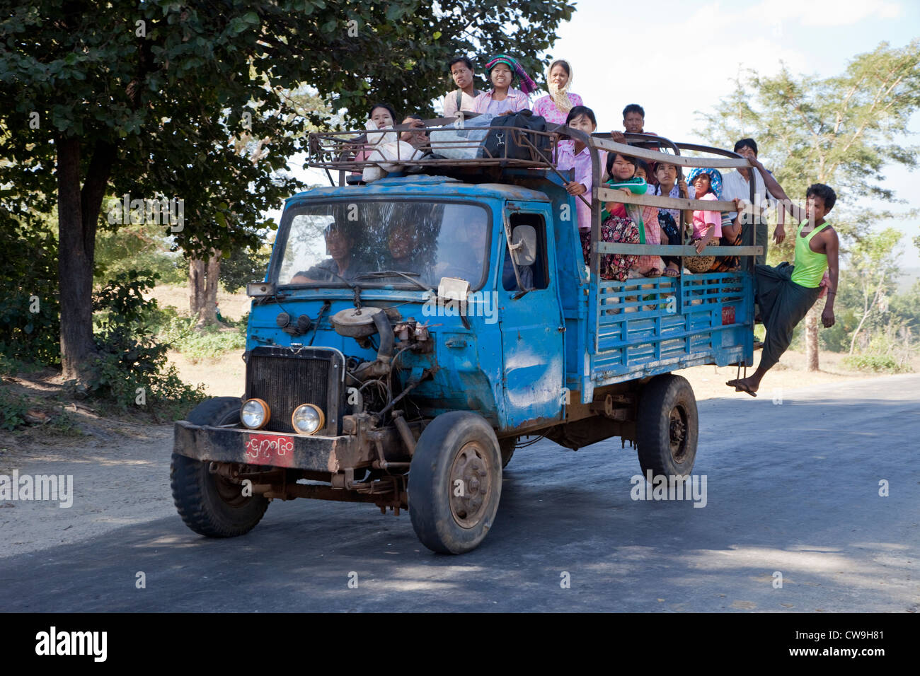 Myanmar local bus hi-res stock photography and images - Alamy