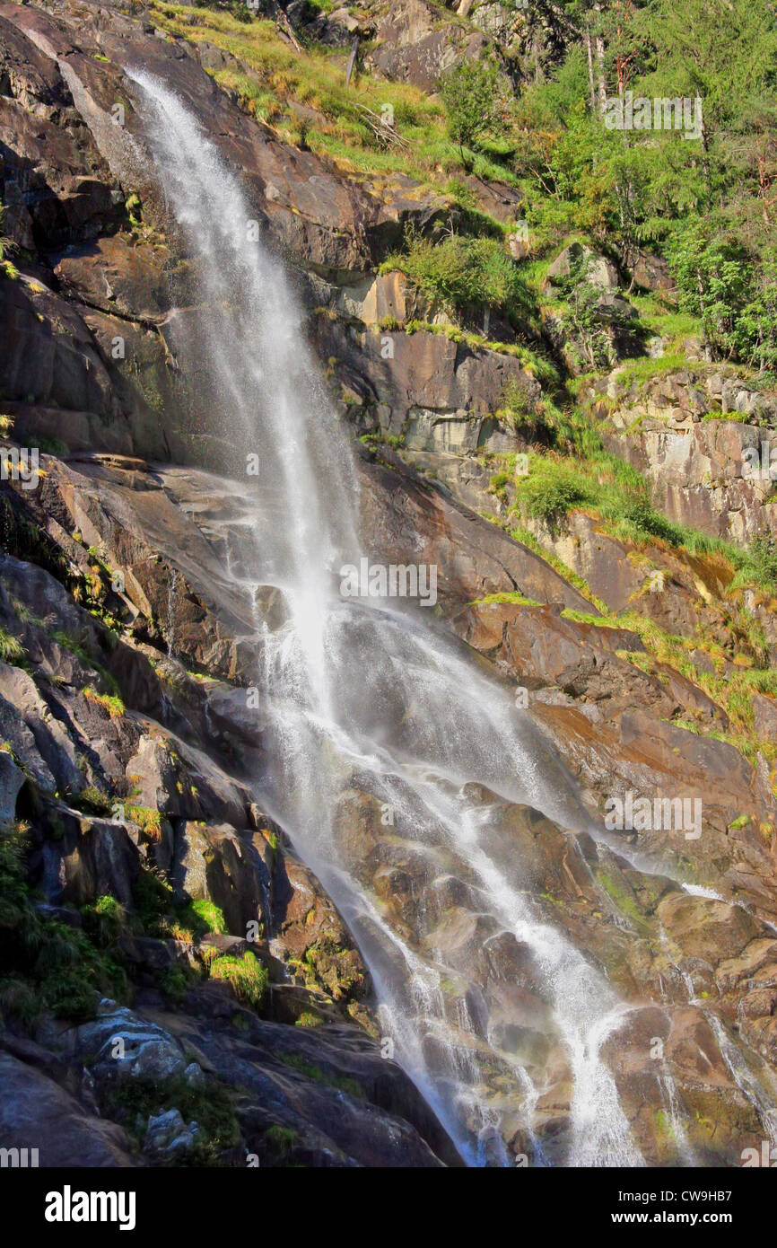 Nardis Waterfalls in Val di Genova.Trent Stock Photo - Alamy