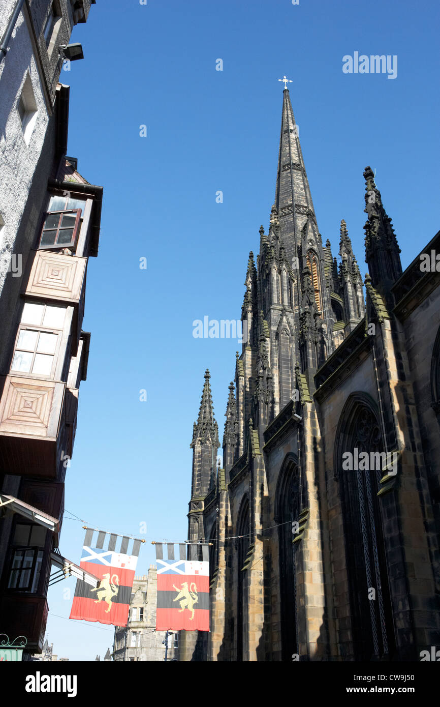 the spire of the hub on the royal mile edinburgh scotland uk united ...
