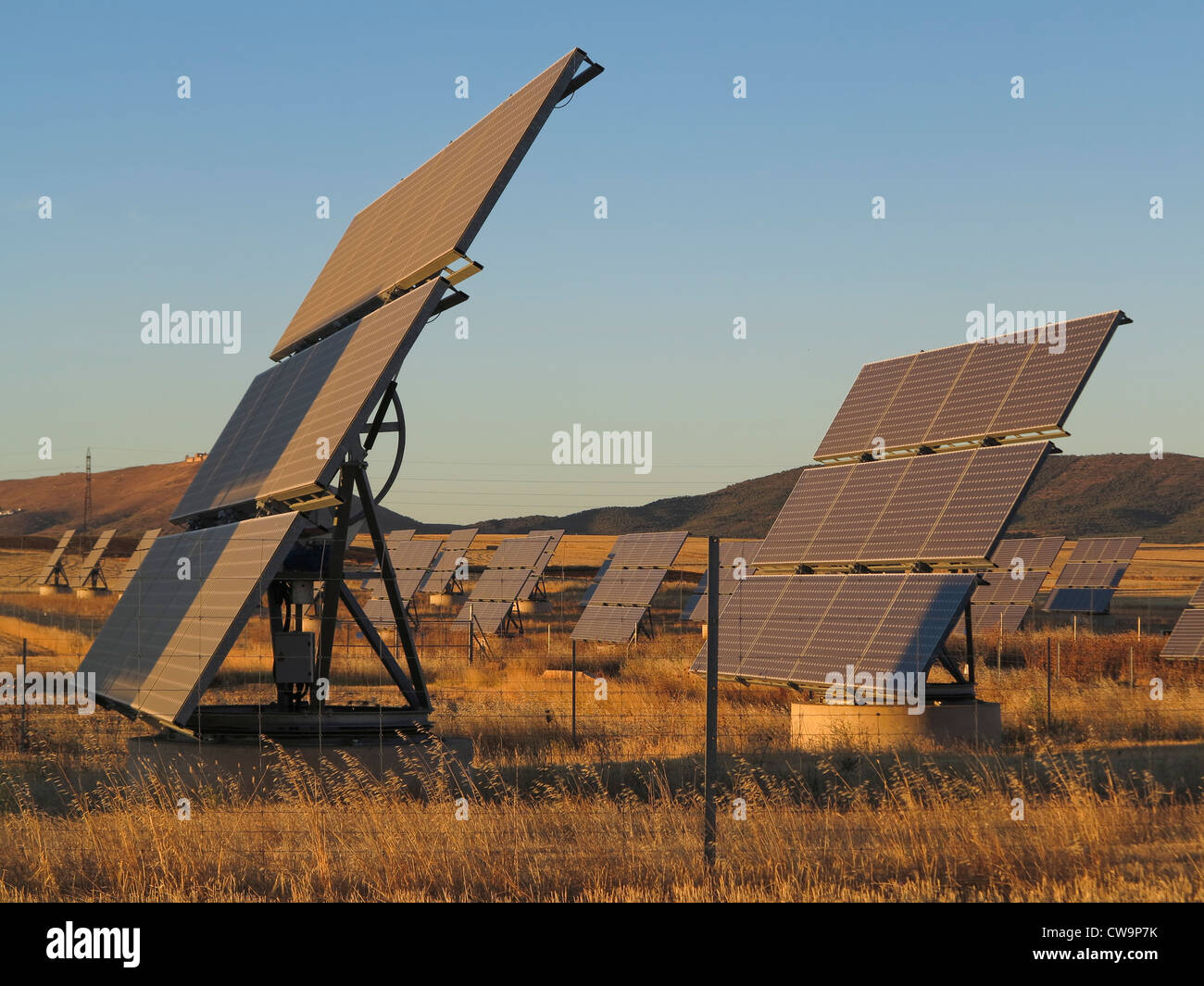 Solar power panels in Andalucia, Spain Stock Photo - Alamy